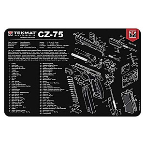 TekMat CZ-75 Gun Cleaning Mat, Black, one Size (TEK-R17-CZ75)