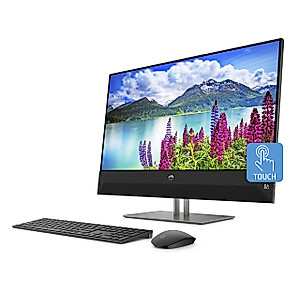 HP Pavilion 24 All-in-One PC 23.8" Touchscreen, Intel Core i5-8400T, Intel UHD Graphics 630, 1TB HDD + 16GB Optane memory, 4GB SDRAM, Wireless Mouse and Keyboard, FHD Privacy Webcam, 24-xa0053w