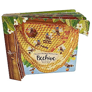 Discovering the Busy World of the Beehive (Happy Fox Books) Board Book Teaches Kids Ages 3-6 about Bees, Exploring a Hive with Each Page, plus Educational Facts and Vocabulary Words (Peek Inside)