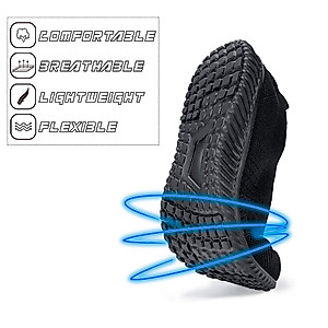 Akk Ladies Sports Shoes Walking Shoes for Women Casual Lace Up Breathable Tennis Running Sneakers Black Size 8