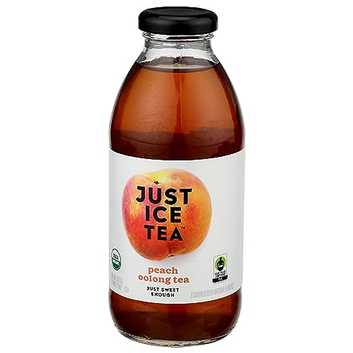 Eat The Change Just Ice Tea Organic Peach Oolong Tea, Kosher, 16 Fluid Ounces (Pack Of 12)