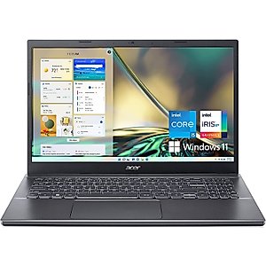 acer 2024 Aspire 5 15.6" FHD IPS Laptop PC 10-Core 12th Intel Core i5-1235U Iris Xe Graphics 16GB DDR4 256GB NVMe SSD WiFi AX RJ-45 BT HDMI Webcam Thunderbolt 4 Backlit KB Windows 11 Pro w/RE USB