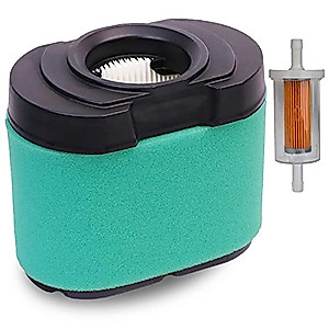 HOODELL Professional 792105 Air Filter, Durable 276890 Air Cleaner with Fuel Filter, Compatible with Briggs & Stratton V-Twin Engine 44H777 5405K 593240 4163205 GY21057 Air Filter