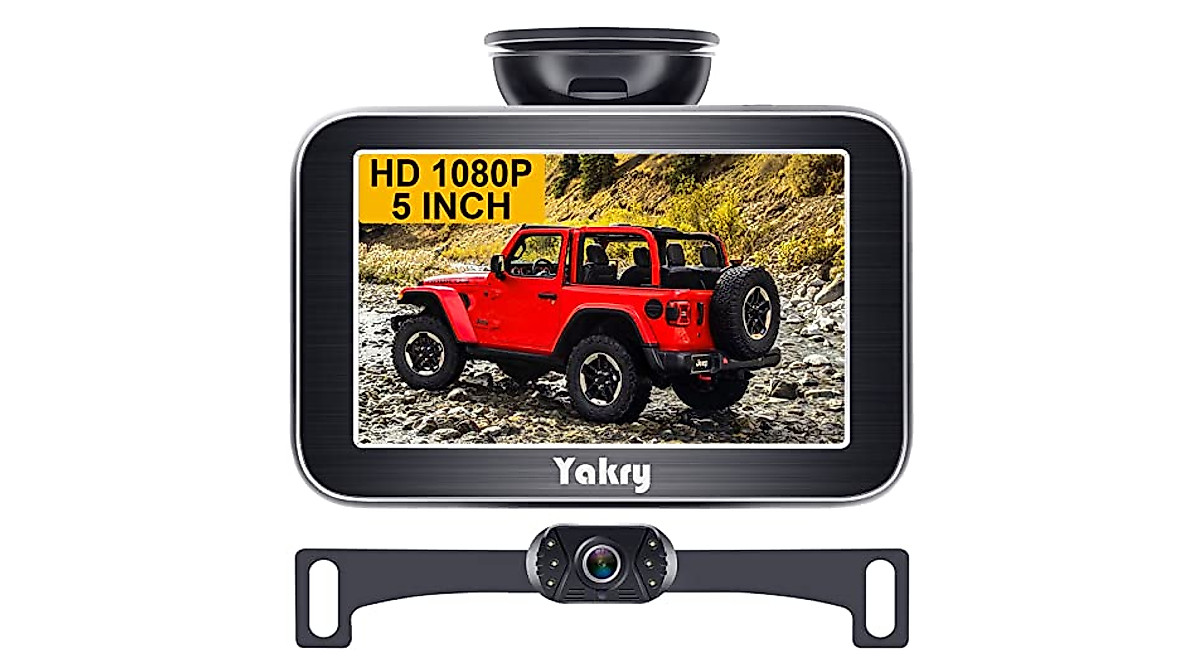 Yakry 1080P HD Backup Camera Kit: Easy Install & Night Vision