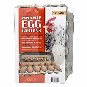 Pecking Order Paper Pulp Egg Cartons - 12 Pack