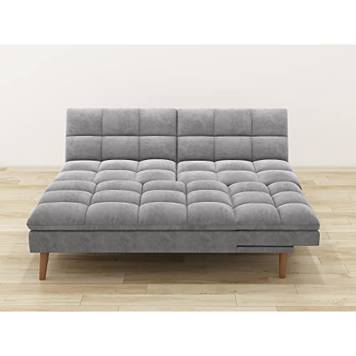 Gold Sparrow Bovey Convertible Sofa Bed Sectional, Fog