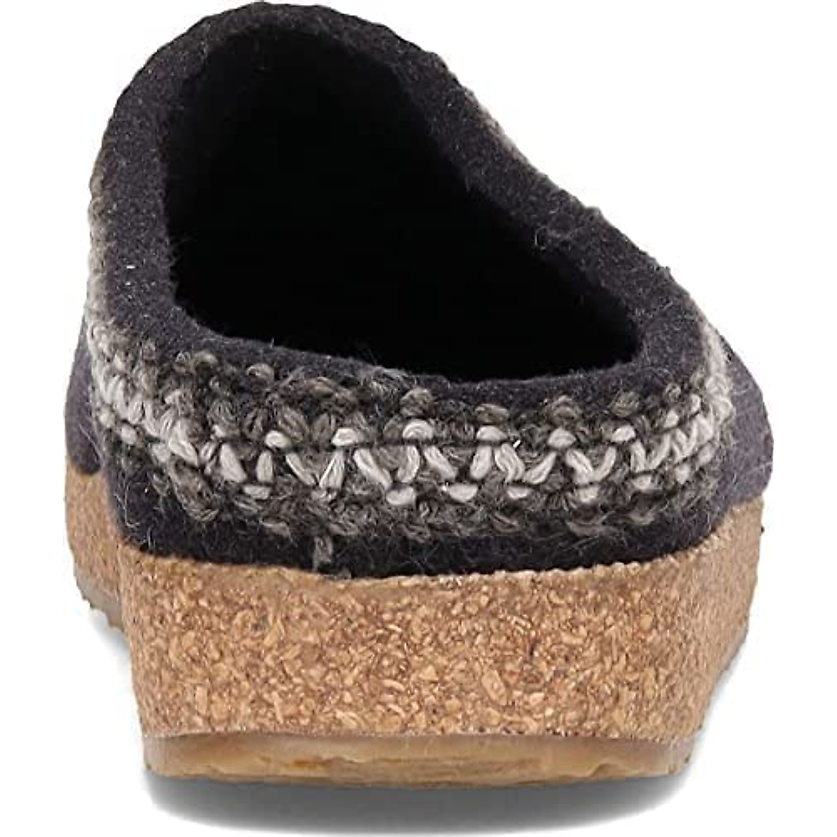 HAFLINGER Zigzag Clog - Charcoal, 45