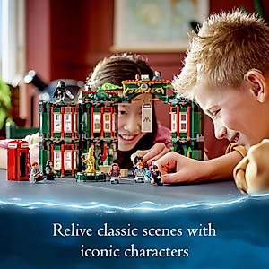 LEGO Harry Potter The Ministry of Magic 76403 Modular Model Building Toy with 12 Minifigures and Transformation Feature, Collectible Wizarding World Gifts
