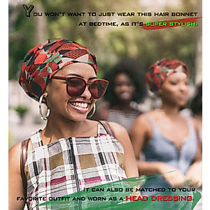 Hair Cap,Adjustable Silk Satin Lined Sleep in Gifts for Women