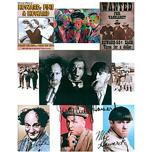 Kirkland Signature The Three Stooges, Classic TV Show, 8 X 10 Photo Display Autograph on Glossy Photo Paper
