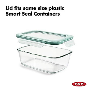 OXO Good Grips 8 Cup Smart Seal Glass Rectangle Container