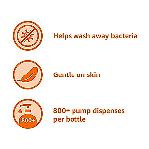 Amazon Basics Gentle & Mild Clear Liquid Hand Soap Refill, Triclosan-free, 56 Fluid Ounces, 1-Pack