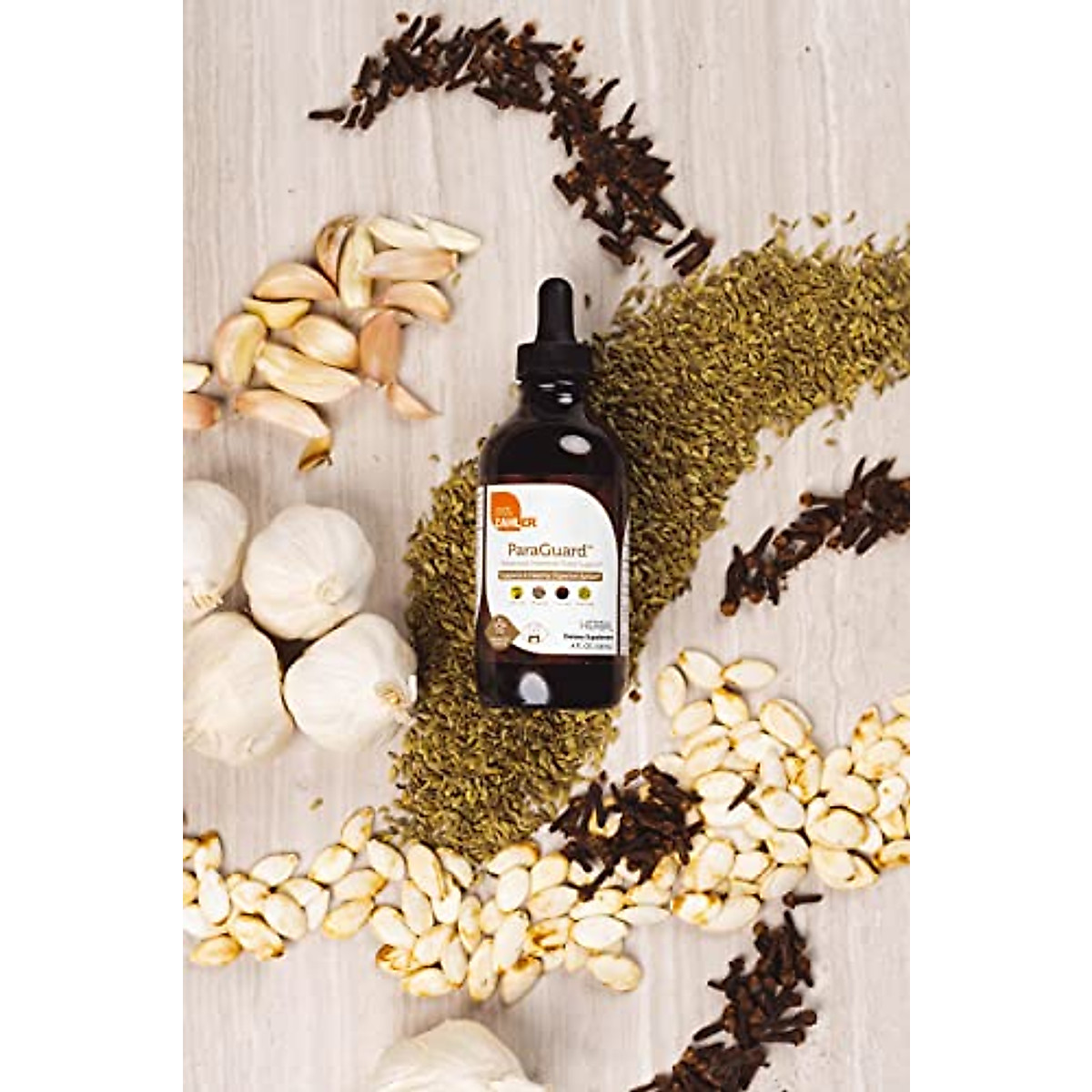 Zahler - ParaGuard Cleanse Liquid Drops - Gut Health Detox Supplement - Formula has Wormwood, Garlic Bulb, Pumpkin Seed, Clove & More - Natural Cleanse Detox for Humans - Certified Kosher (4 Oz)