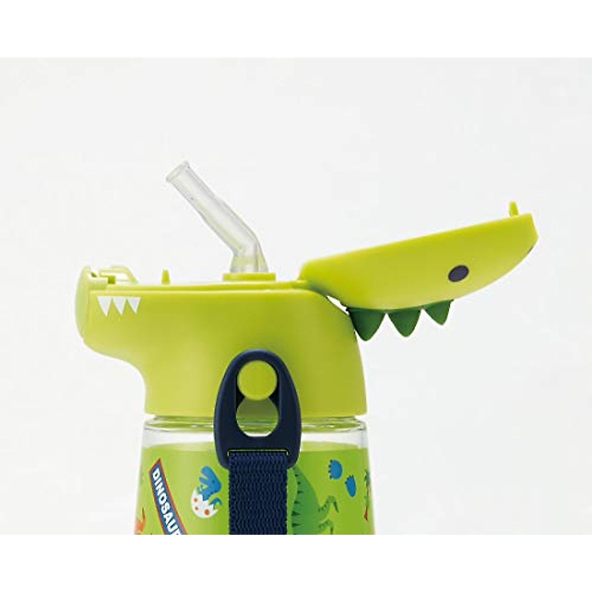 Skater PSHC4DK-A Dinosaurus Die-Cut Bottle with Straw, 14.2 fl oz (420 ml)