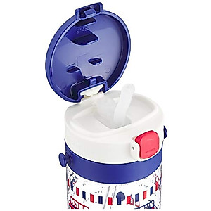 Richell Aqulea Outing Straw Mug 450ml Navy