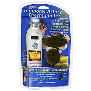 Exergen Temporal Artery Thermometer MODEL# 2000C TAT-2000C Battery (Pack of 2)