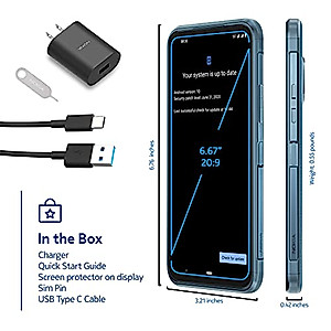 Nokia XR20 5G | Android 11 | Unlocked Smartphone | Dual SIM | US Version | 6/128GB | 6.67-Inch Screen | 48MP Dual Camera | Polar Night,Blue