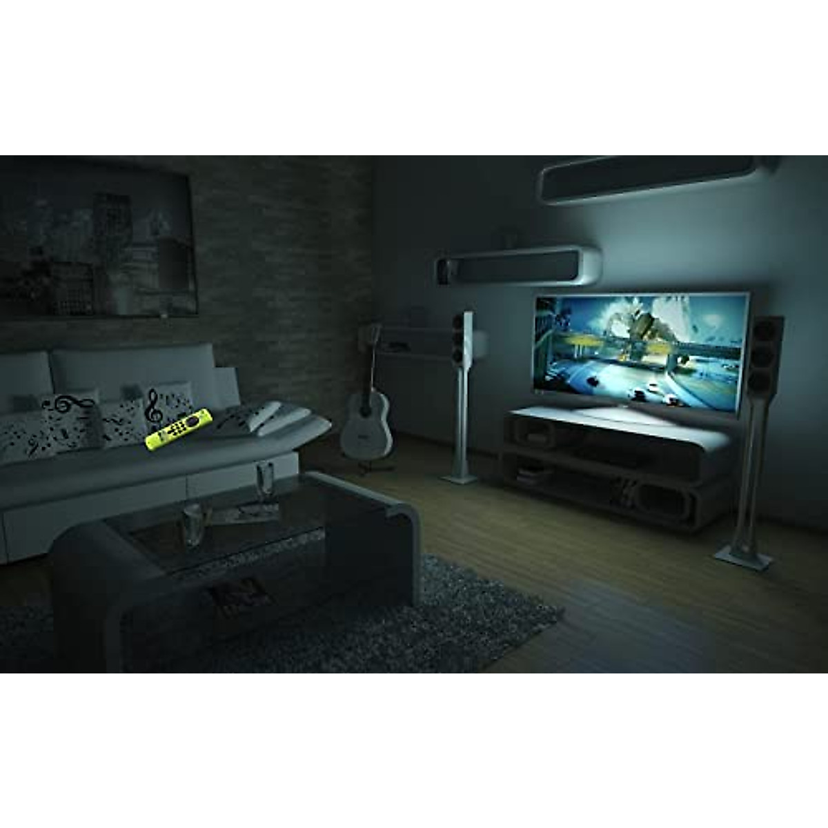 Fire TV Stick Cover Replacement for Fire Stick 4K MAX/Alexa Voice Remote (3rd Gen), Glow in The Dark, Anti-Slip Silicone Protective Case with Lanyard