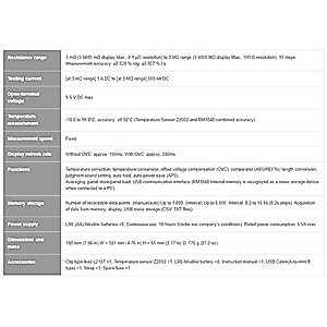 Hioki RM3548 Multimeter, High-Precision Portable Resistance Milli-Ohmmeter