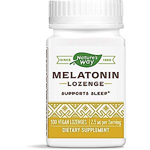 Nature's Way Melatonin Lozenge, 2.5 mg, 100-Count