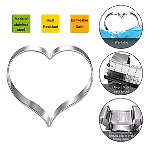 LUBTOSMN Celebration Cookie Cutter Set-7 Piece-Cake, Heart, Cupcake, Champagne, Wine Bottle, Plaque Cookie Cutter Mold for Birthday Wedding Anniversay Bridal Shower Engagement Cookie Cutters