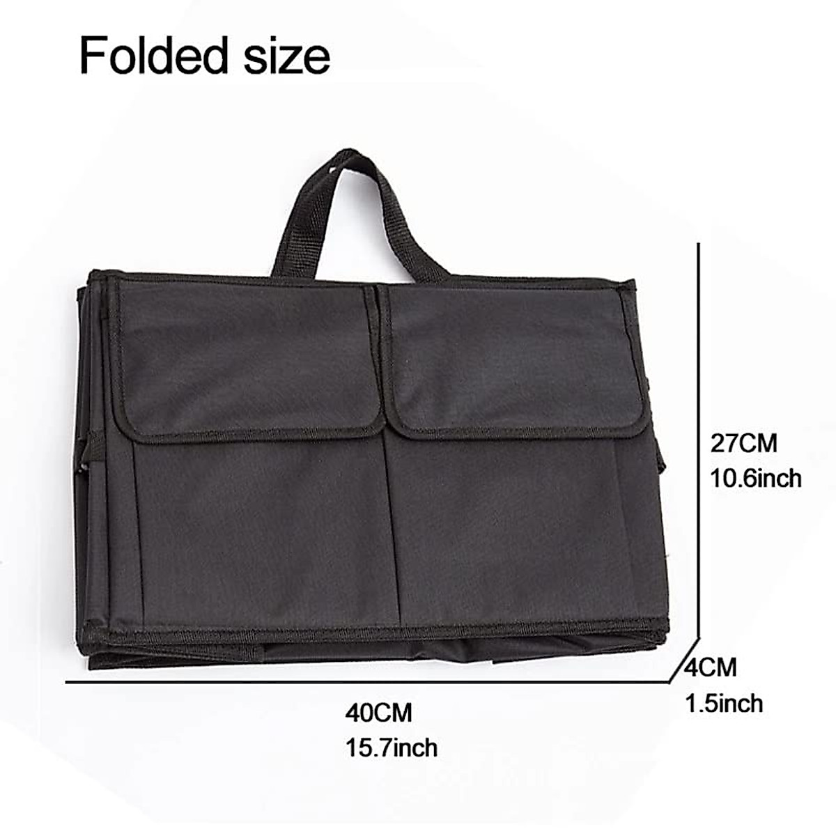 VIBY Collapsible Car Organizer Storage Box for Auto Trucks High capacity Organizer in The Car Trunk Box