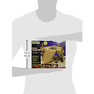 Penn-Plax Reptology Floating Turtle Pier and Basking Platform – Decorative, Functional, and Naturally Inspired – Small Size (Model Number: REP602)