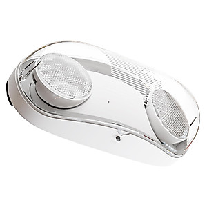 Sunco LED Outdoor Emergency Light, 2-Head Adjustable Wet Rated Exit Lights with Battery Backup, Egress Light, Fire Resistant, 2.4W, 400 LM, 6500K CCT, AC120-277V, UL