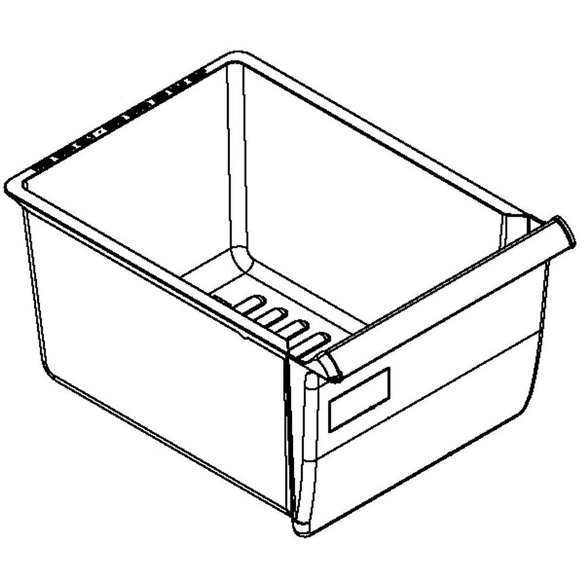 Whirlpool W2256704 Refrigerator Crisper Drawer (Replaces 2256704) Genuine Original Equipment Manufacturer (OEM + FSP) Part