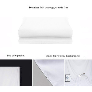 5X7ft Solid White Chromakey Photography Backdrop Video Studio White Portrait Background for Photo Studio Prop