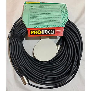 Pro-Lok PCM-100X-NK-BK | 100ft Microphone Cable | XLR to XLR | Black