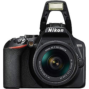 Nikon D3500 DSLR Camera with 18-55mm and 70-300mm Lenses (1588) + 64GB ExtremePro Card + 2 x EN-EL14a Battery + Corel Photo Software + Case + Telephoto Lens + More - International Model (Renewed)