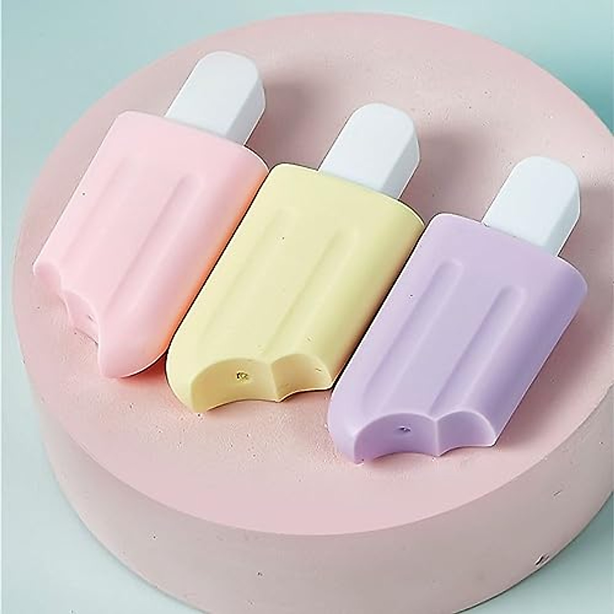 6PCS Cute Highlighter Pen,Mini Ice Cream Painting Marker Pen Drift Bottles Marker Pen Mini Paint Marker Pen(Drift bottles)