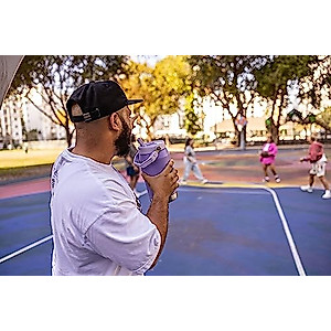 Stanley IceFlow Flip Straw Jug with Handle 64 oz| Twist On Lid and Flip Up Straw | Leak Resistant for Travel and Sports | Insulated Stainless Steel | BPA-Free | Lavender