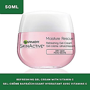 Garnier SkinActive Moisture Rescue Refreshing Gel-Cream for Dry Skin, 1.7 Ounces
