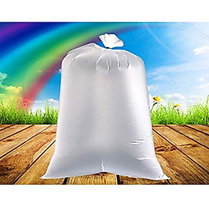 Hemoton White Garbage Bags Clear Garbage Bags, 50 pcs Trash Bags Garbage Bags, Wastebasket Bin Liners, Thickened Trash Bags for Bathroom Bedroom Office Garbage Can (90 * 70cm) Comforter Storage Bag