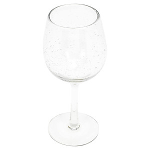 TAG True Living Perfectly Clear Bubble 15 ounce Tall Stemmed Glass Set of 6, Wine