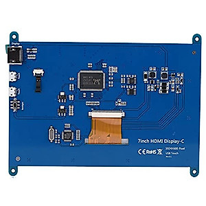 Cryfokt Fullview Plus Screen Case, Shell Case Screen, Backlit Control Support with Plastic Bracket for Raspberry Pi Support (Plastic Bracket Shell + 7-inch Display)