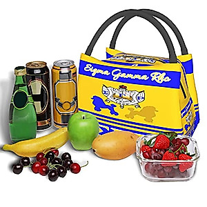 Sigma Gamma Rho Lunch Bag Reusable Insulated Lunch Bag Portable Leak-Proof Large-Capacity Picnic Travel Work Lunch Bag