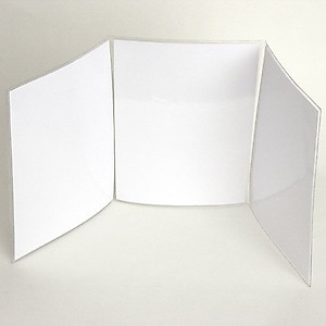 StoreSMART - 6-View Menu Covers - Tri-Fold/Triple Pocket - 8 1/2" x 11" - 25 Pack - Clear Vinyl Plastic - H811300-25