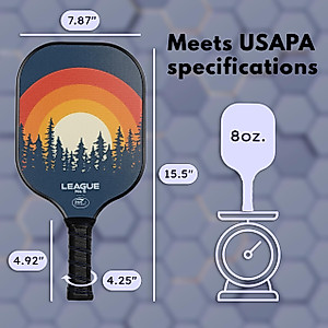 Pickleball Paddles Set of 2 - USAPA Approved Pickle Ball Racket - Indoor Outdoor Game - 4 Balls, Ball Retrievers, Carrying Bag - Court Equipment for Men Women Family - Pro Racquet Sets