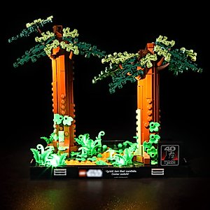 BRIKSMAX Led Lighting Kit for LEGO-75353 Endor Speeder Chase Diorama - Compatible with Lego Star Wars Building Blocks Model- Not Include Lego Set