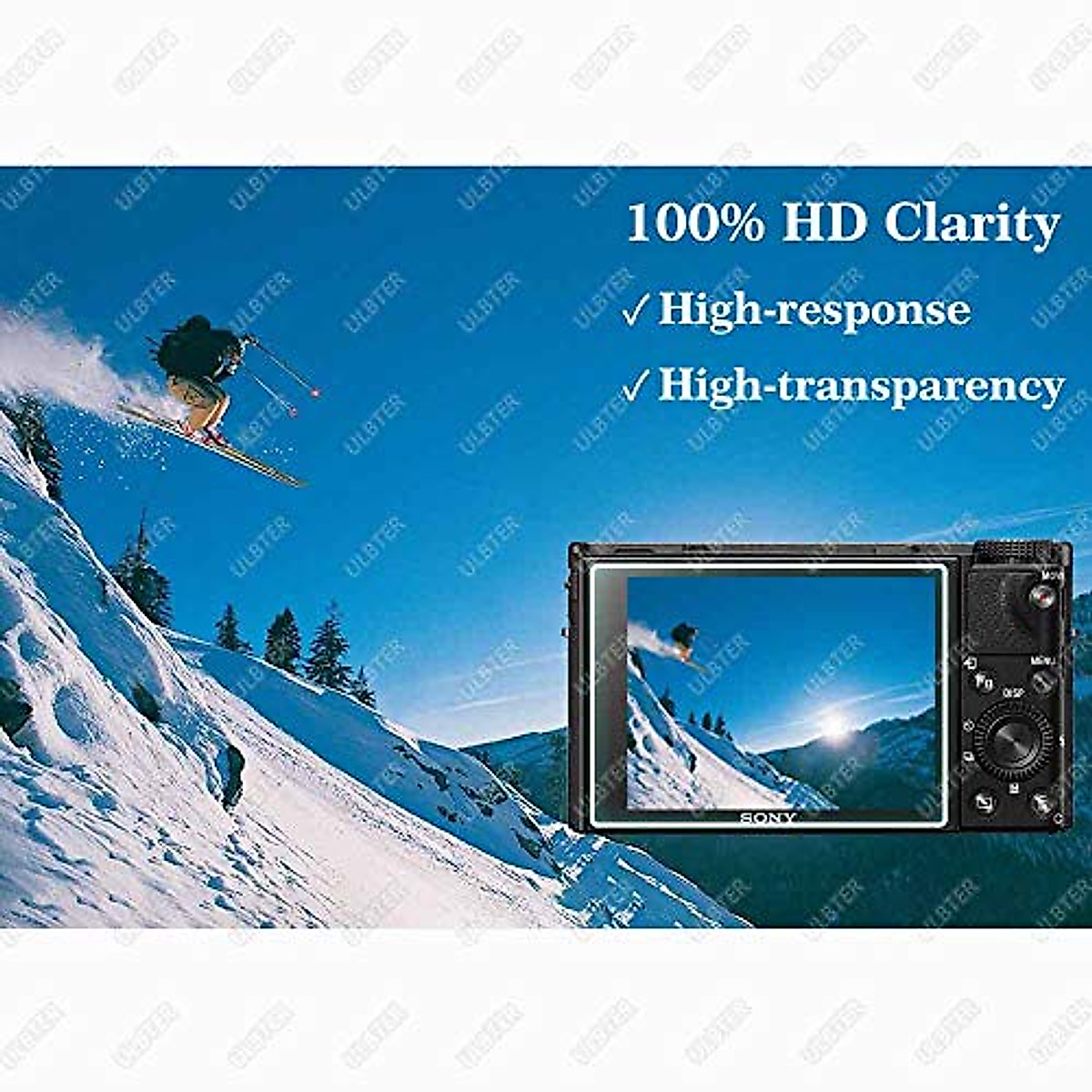 DSC-RX100M7 Screen Protector for Sony RX100 VII Digital Camera,ULBTER 0.3mm 9H Hardness Tempered Glass Cover Anti-Scrach Anti-Fingerprint Anti-Bubble Anti-Water Anti-Dust [3 Pack]