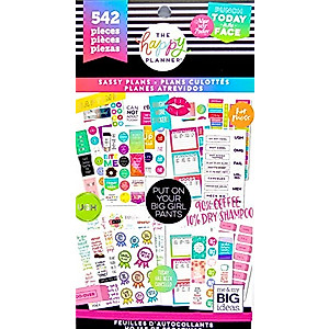 MAMBI, The Happy Planner - 542"Sassy Plans" Value Pack Stickers