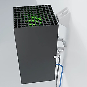 3D Cabin Xbox Series X Wall Mount Bracket Metal Floating Vertical Holder Hidden Stand for Console Black