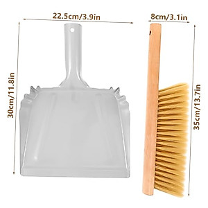 GAROZATION 1 Set Broom Bucket Manual Carpet Sweeper Hand Broom Cleaning Brush Snow Cleaning Dustpan Housekeeping Cleaning Tool Hair Remover Brush Counter Dusting Brush Sofa Duster Iron
