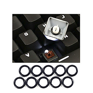 120Pcs Rubber O-Ring Switch Dampeners Keycaps for Cherry MX Switch Gaming Mechanical Keyboards Dampers DIY Replace (Black)