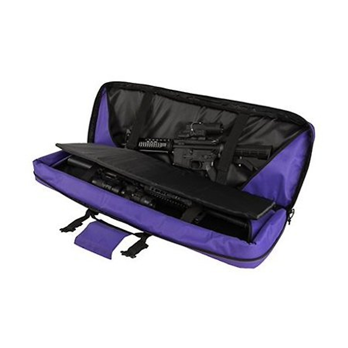 NC Star CVDC2946PR-36 NcStar, Double Carbine Case, Sizenameinternal, Black with Purple Tan, 36