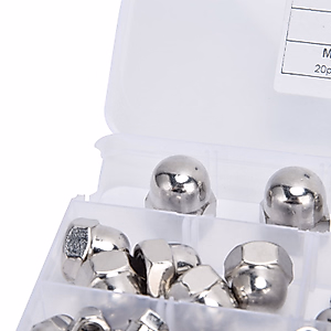 Acorn Cap Nuts, 304 Stainless Steel Acorn Hex Cap Nuts Locknuts for Industrial Machinery