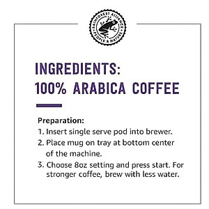 Amazon Brand - 100 Ct. Solimo Dark Roast Coffee Pods, Compatible with Keurig 2.0 K-Cup Brewers 100 Count(Pack of 1)